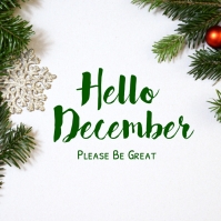 Hello December Instagram Post Template | PosterMyWall