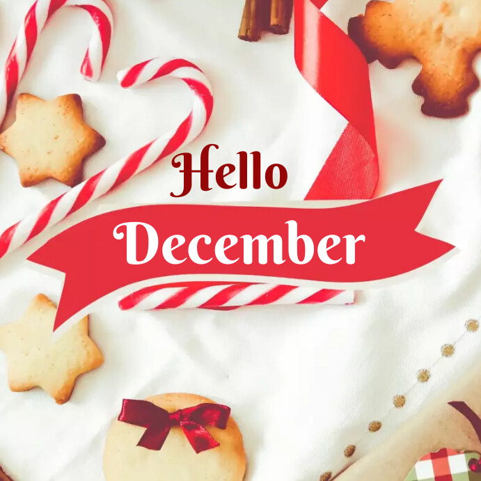 Plantilla de Hello December Online Greeting Card | PosterMyWall