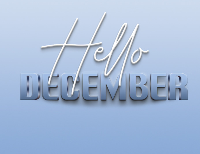 Hello December Post Template | PosterMyWall