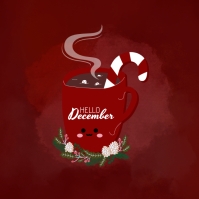 Hello December post for social media Template | PosterMyWall