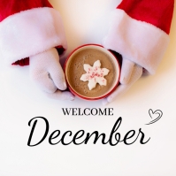 Hello December post for social media Template | PosterMyWall