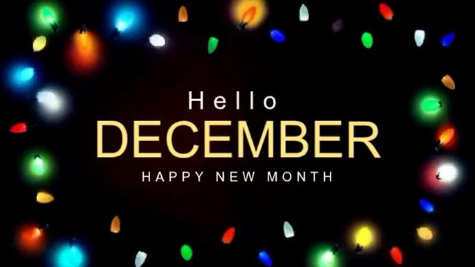 Hello December template | PosterMyWall