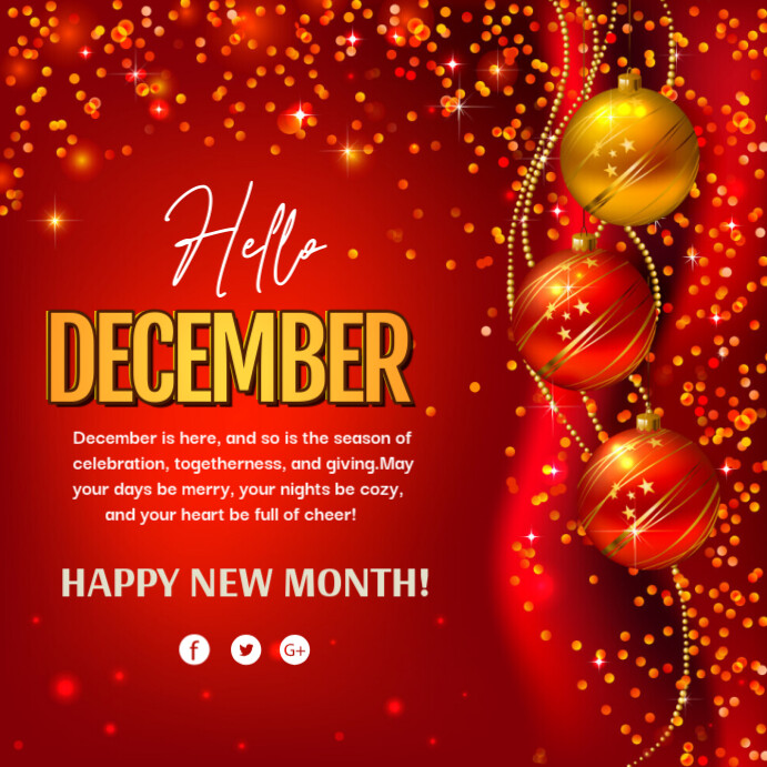 hello-December-welcome-winter-cozy-red-winter-background-post Template ...