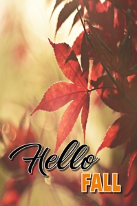 HELLO FALL FLYER POSTER Template | PosterMyWall