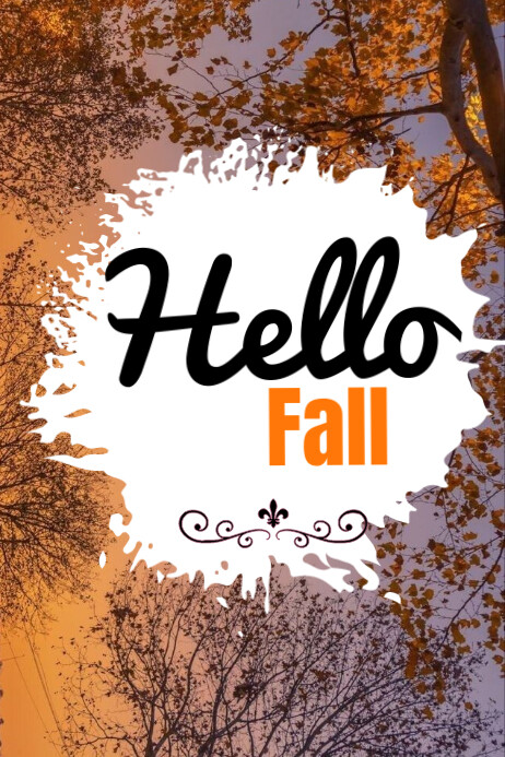Hello fall Template | PosterMyWall
