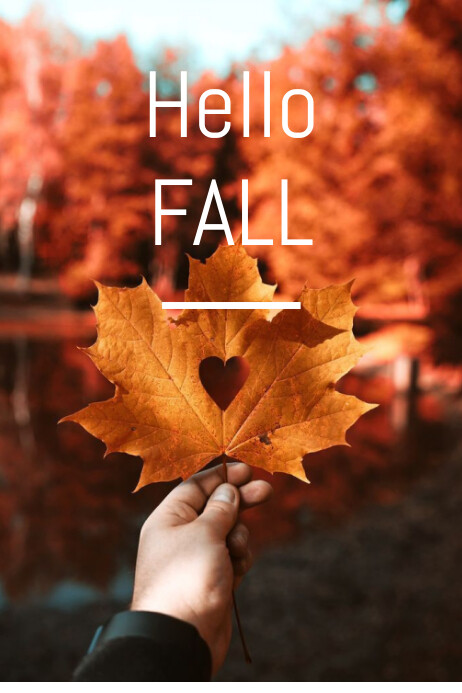 HELLO FALL FLYER POSTER Template | PosterMyWall
