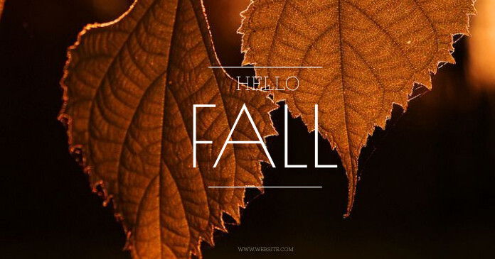 Hello Fall greeting card Template | PosterMyWall