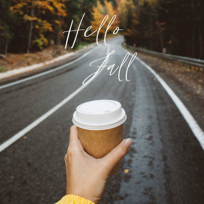Plantilla de Hola Otoño Publicación de Instagram | PosterMyWall