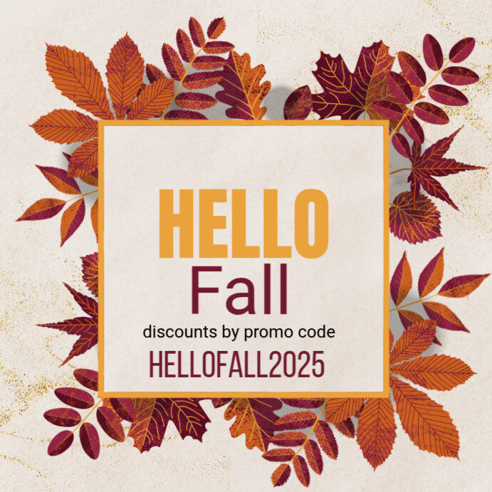 Hello Fall Instagram Post Template | PosterMyWall