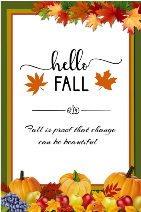 Copy of Hello fall template 2025 | PosterMyWall