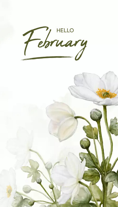 Copy of Hello February ! | PosterMyWall