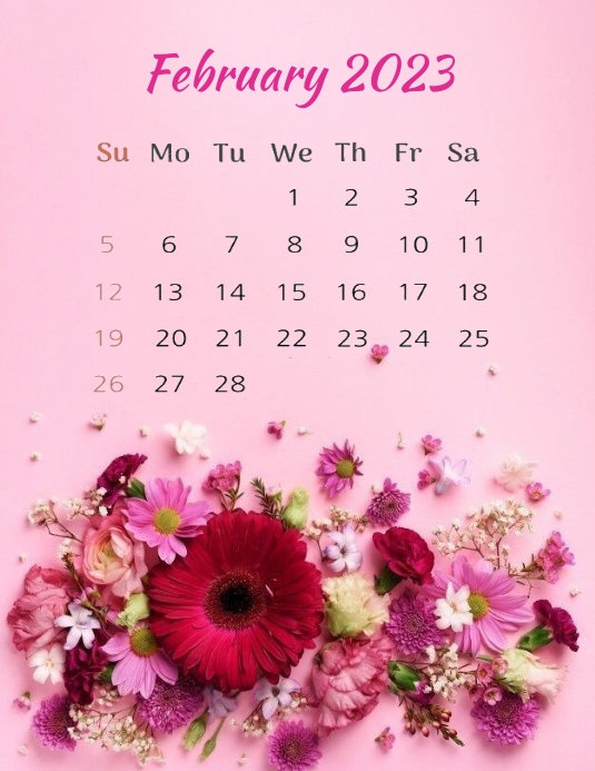 Copy of hello february calender instagram flyer post | PosterMyWall