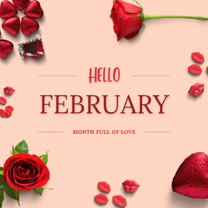 Hello February Template | PosterMyWall