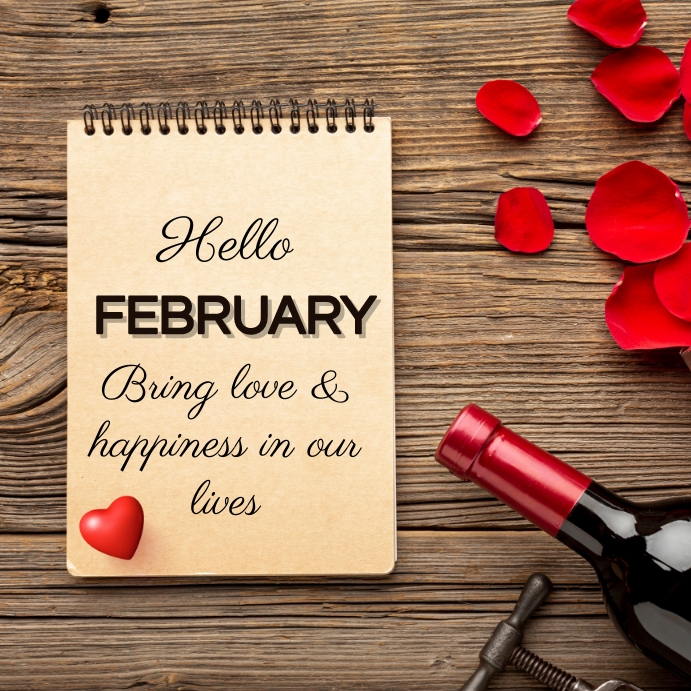 Hello February Template | PosterMyWall