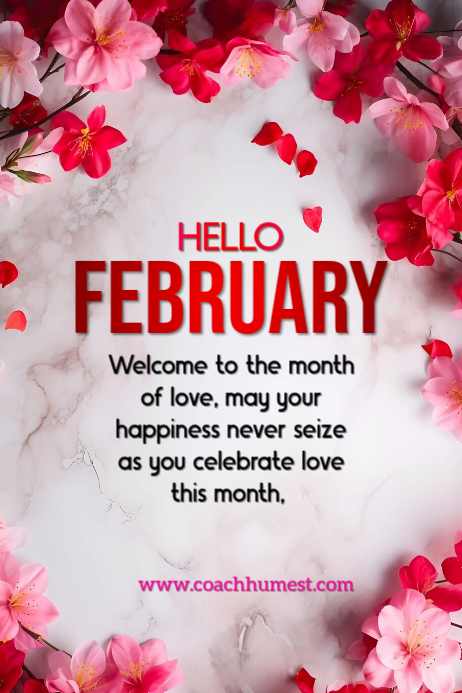 Hello February Design Template | PosterMyWall