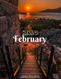 Hello February Template | PosterMyWall