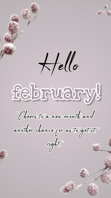 Hello February Template | PosterMyWall