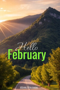 Hello February Template | PosterMyWall
