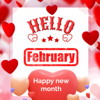 Hello February Template | PosterMyWall