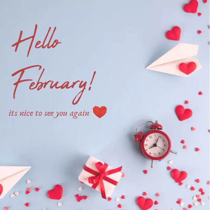 Hello february Template | PosterMyWall