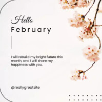 Hello February Instagram Post Template | PosterMyWall