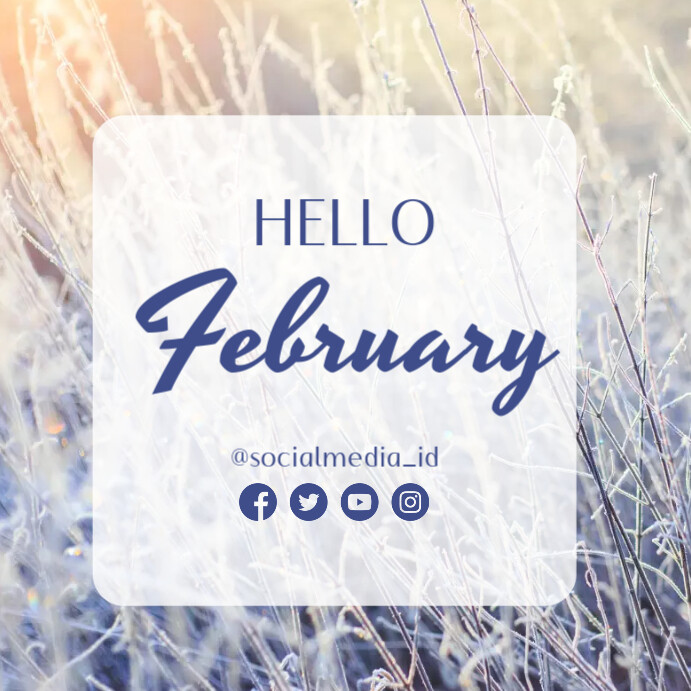Hello February Instagram Post Template | PosterMyWall