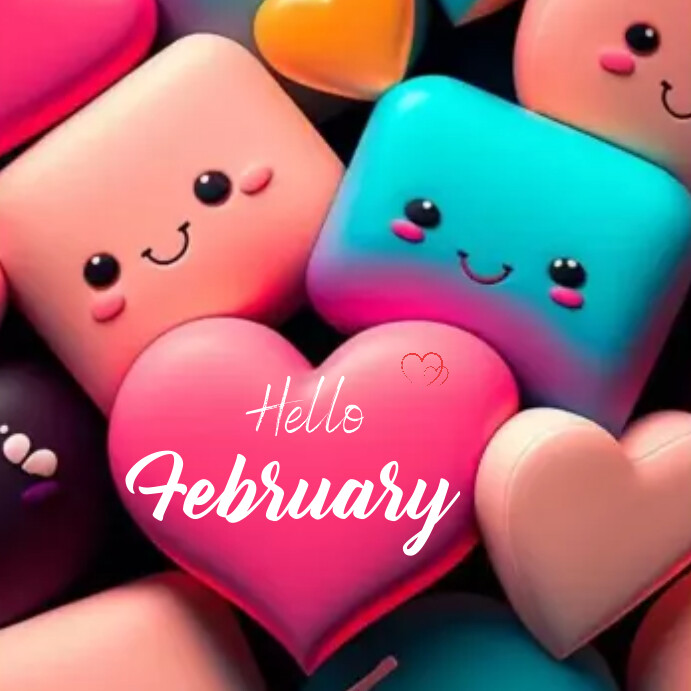 Hello February Instagram post Template | PosterMyWall