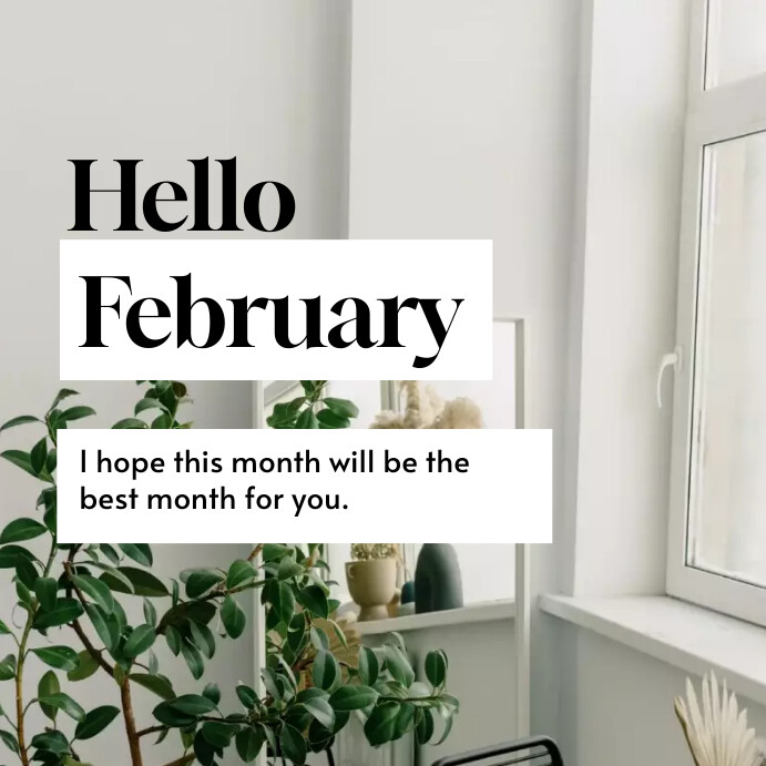 Modèle Hello February instagram post | PosterMyWall