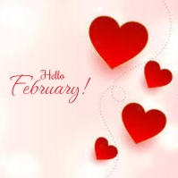 hello february instagram template | PosterMyWall