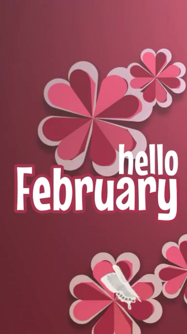 Hello february Post Template | PosterMyWall