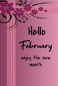 Hello February poster template | PosterMyWall
