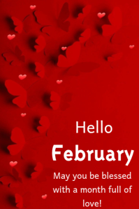 Hello February poster template | PosterMyWall