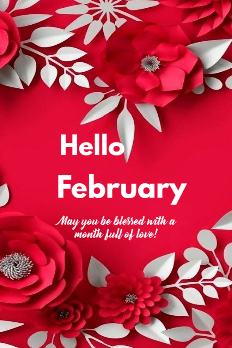 Hello February poster template | PosterMyWall