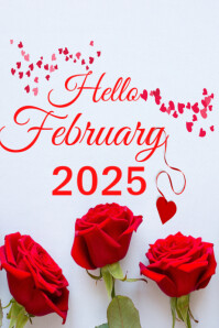Hello February 2025 Template | PosterMyWall