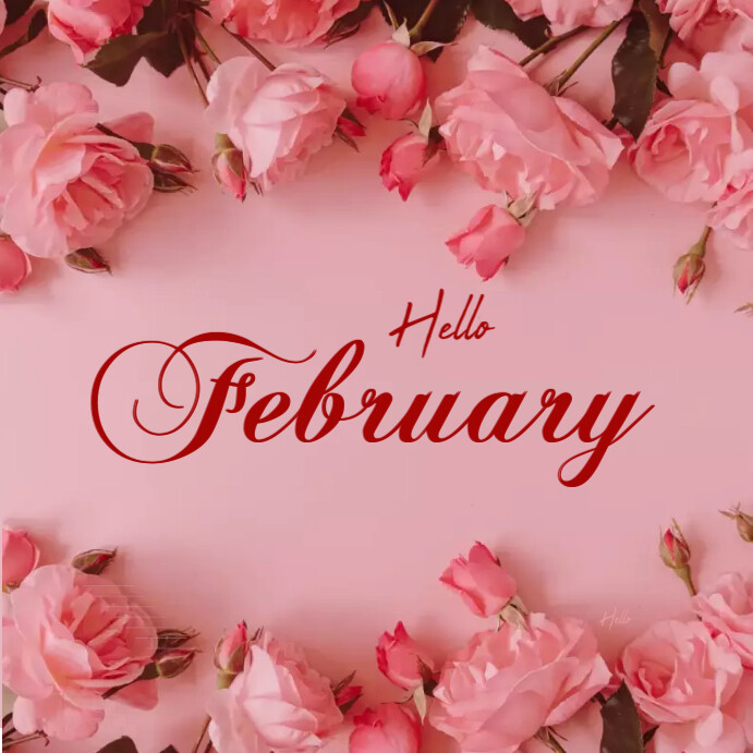 Hello February template | PosterMyWall