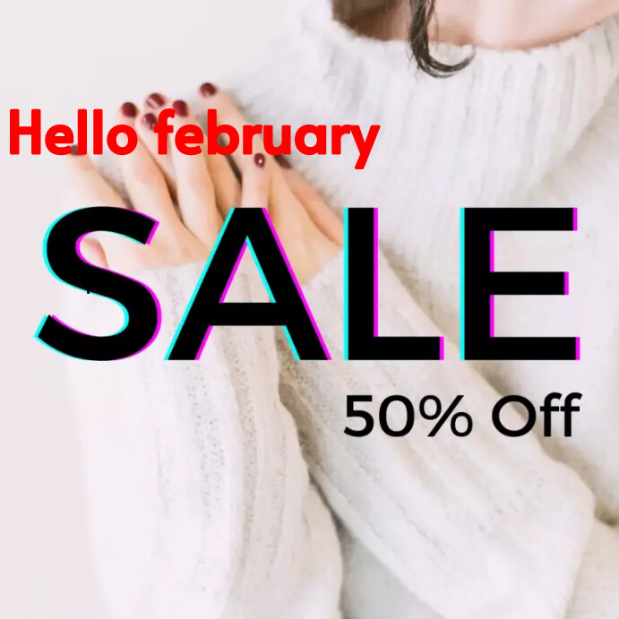 Hello february template online getting card | PosterMyWall