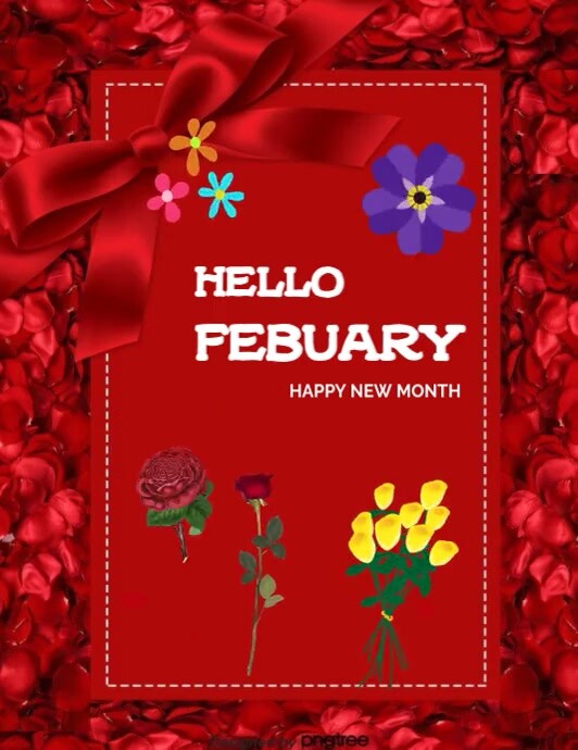 hello febuary Template | PosterMyWall