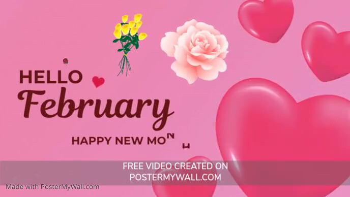 hello febuary Template | PosterMyWall
