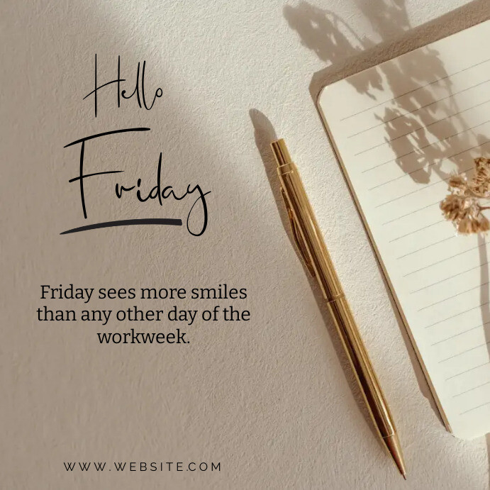 Hello Friday Greetings Template | PosterMyWall