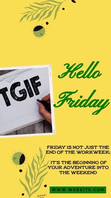 Hello Friday Template | PosterMyWall