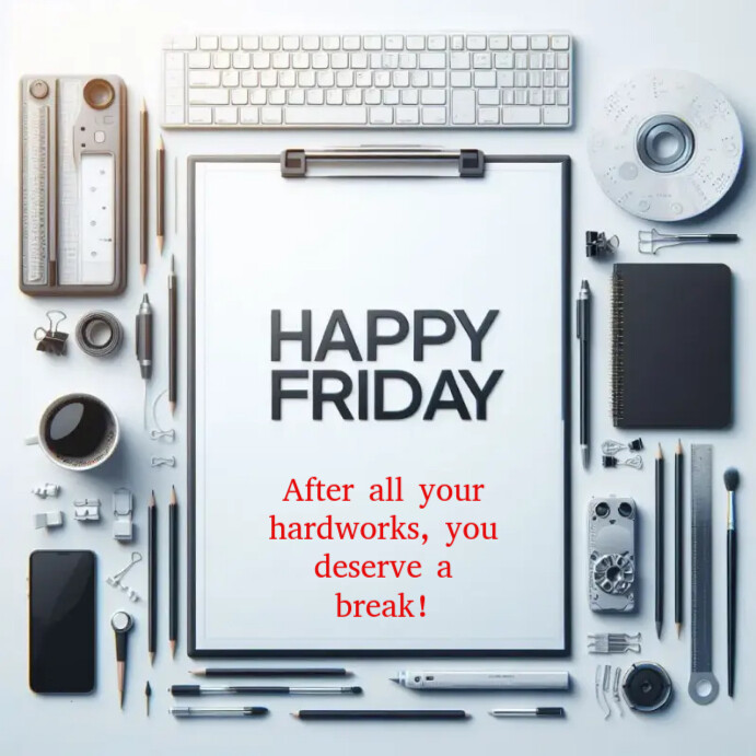 Plantilla de Hello Friday template | PosterMyWall