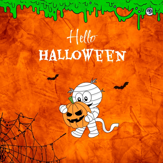 Hello Halloween Instagram Post Template | PosterMyWall