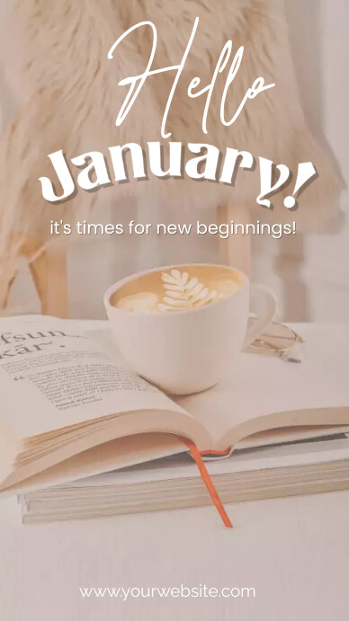 Hello January,welcome January Instagram story Template | PosterMyWall
