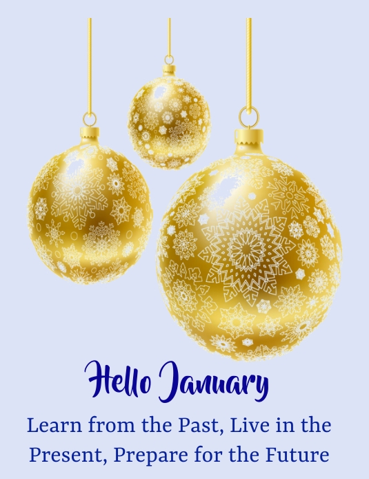 Hello January Template | PosterMyWall