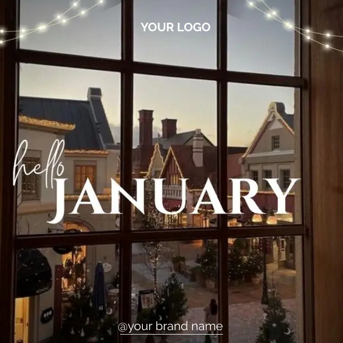 hello january Template | PosterMyWall