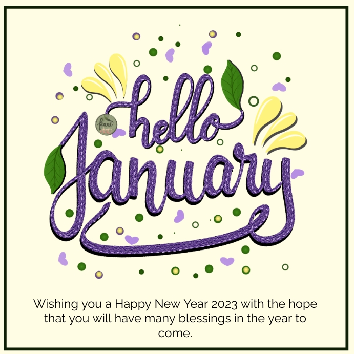hello January Template | PosterMyWall
