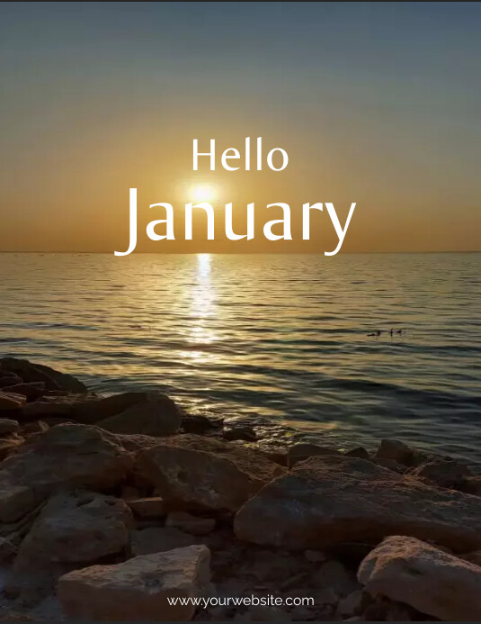 Hello January Template | PosterMyWall
