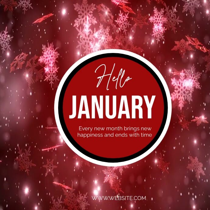 Hello january Template | PosterMyWall