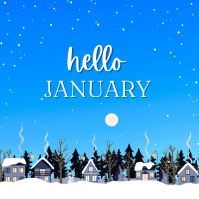 HELLO JANUARY Template | PosterMyWall