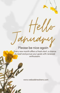 hello january Template | PosterMyWall